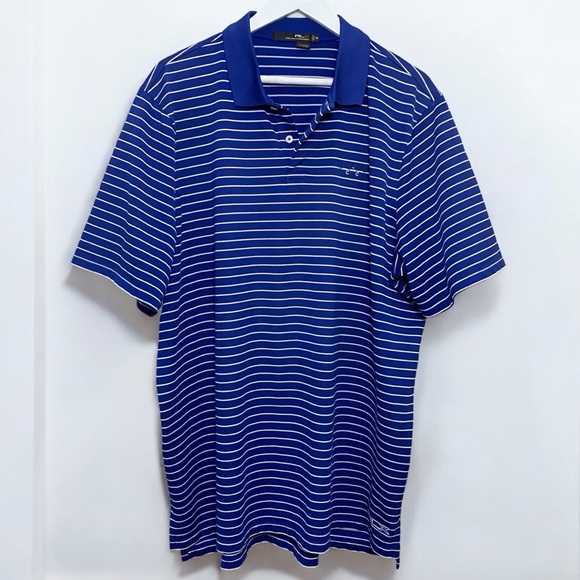 Ralph Lauren | Shirts | Ralph Lauren Rlx Cobalt Blue White Stripe Golf ...
